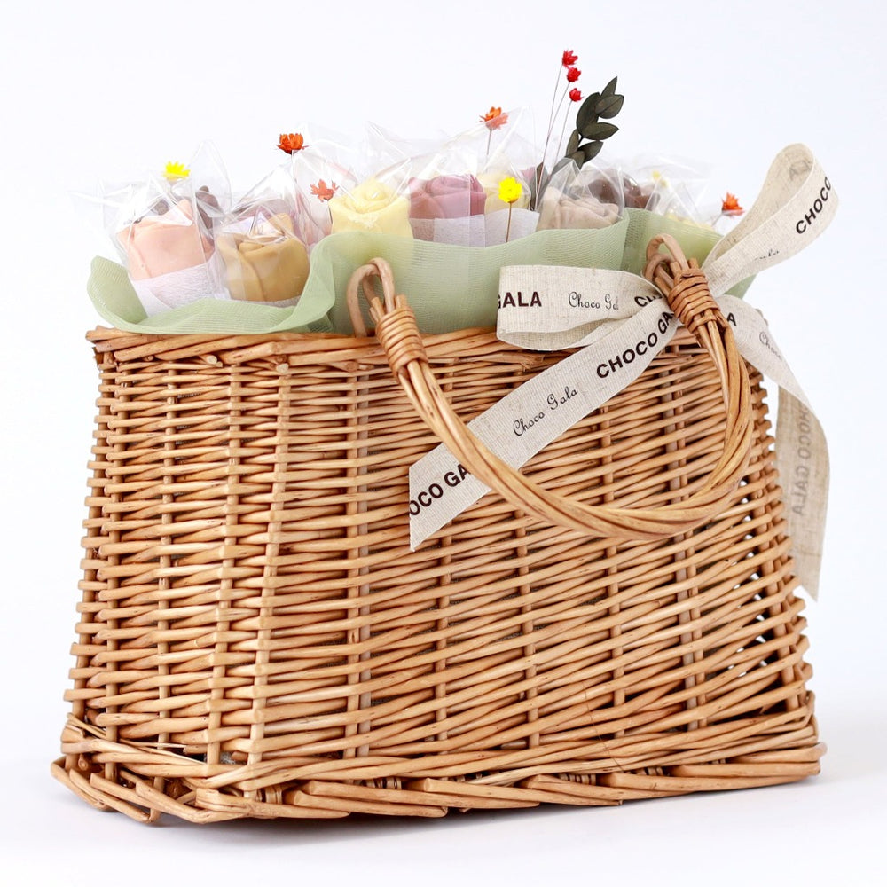 Gala Day Bag - Chocolate Rose Bouquet Flower Gift Baskets by Choco Gala